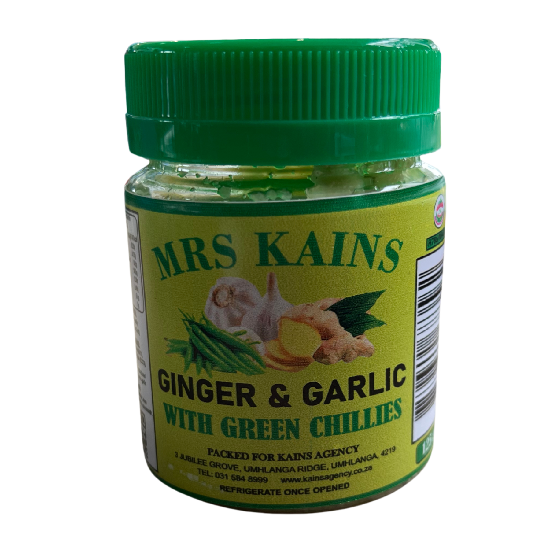 Ginger & Garlic Green Chilli 125g | Wholesale | Kains