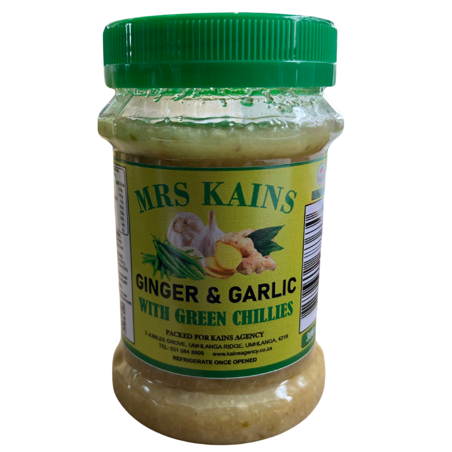 Ginger & Garlic Green Chilli 300g | Wholesale | Kains